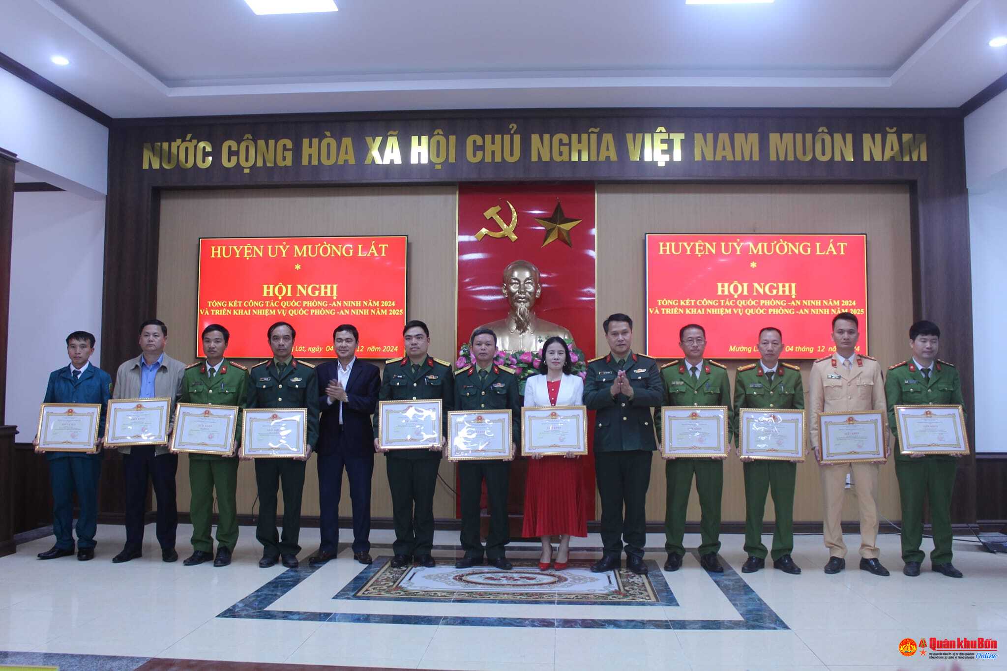 Huyện Mường Lát (Thanh Hóa) Tổng kết công tác quốc phòng, an ninh năm 2024